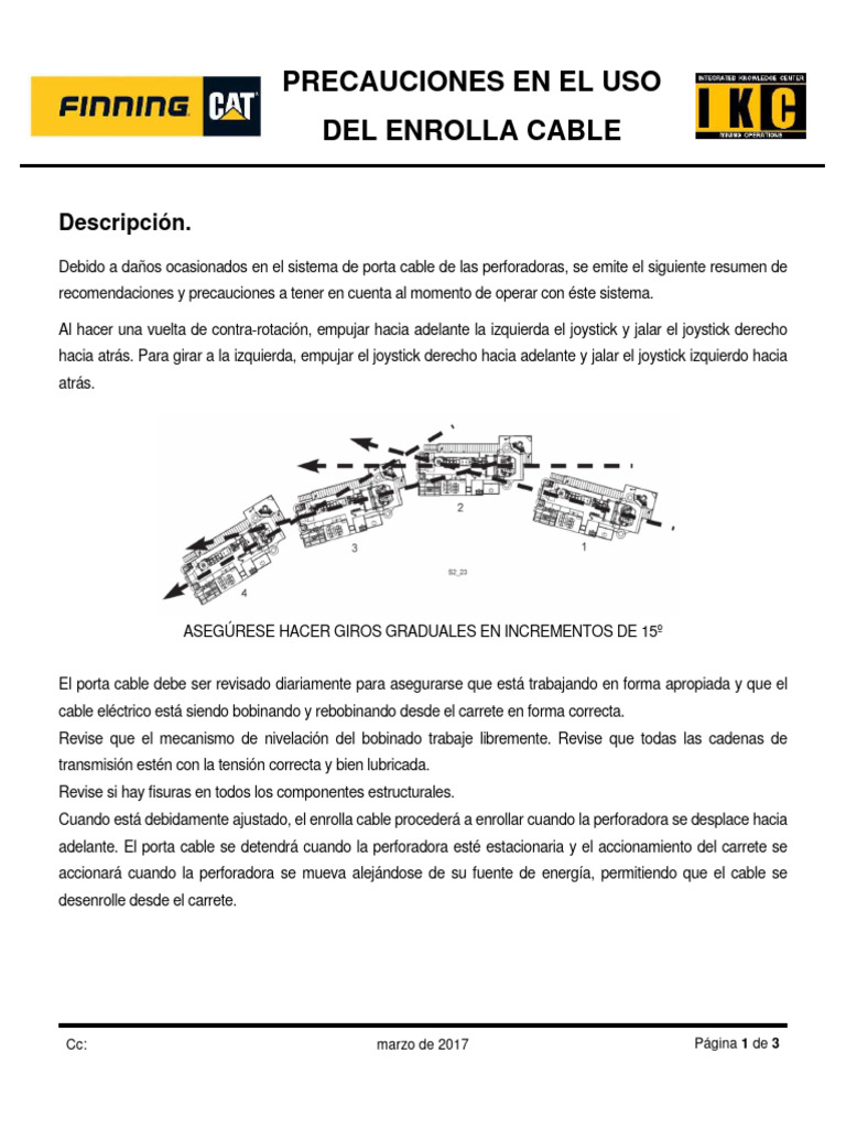 Guía de Uso Seguro del Enrolla Cable | PDF | Ingeniería mecánica | Bienes manufacturados