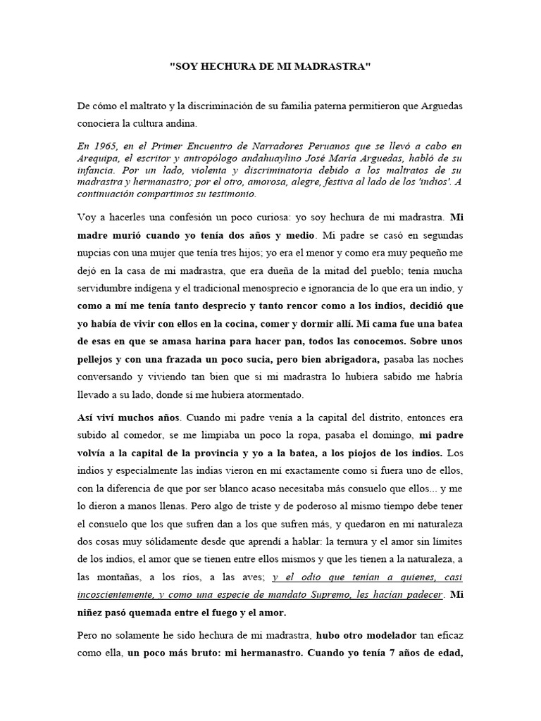 Soy Hechura de Mi Madrastra | PDF