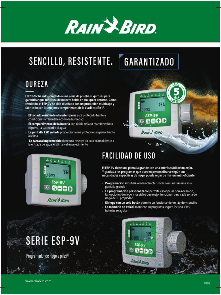 Rainbird ESP 9V | Descargar gratis PDF | Riego | Informática