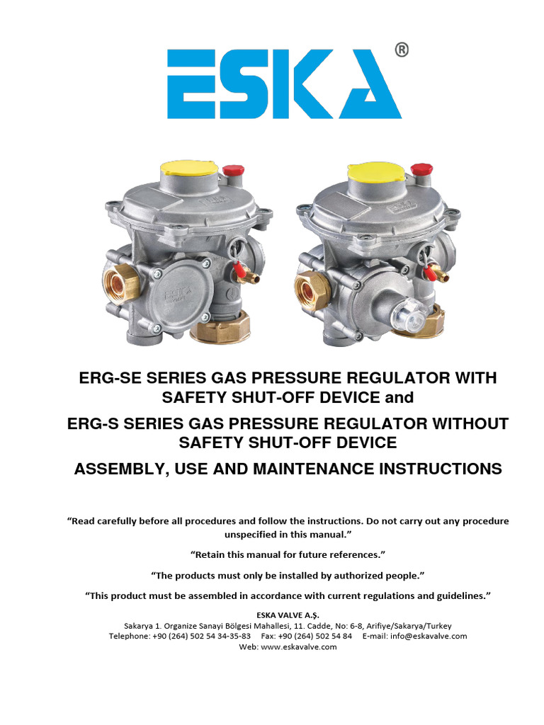 ERG SE Manual EN | Download Free PDF | Valve | Flow Measurement