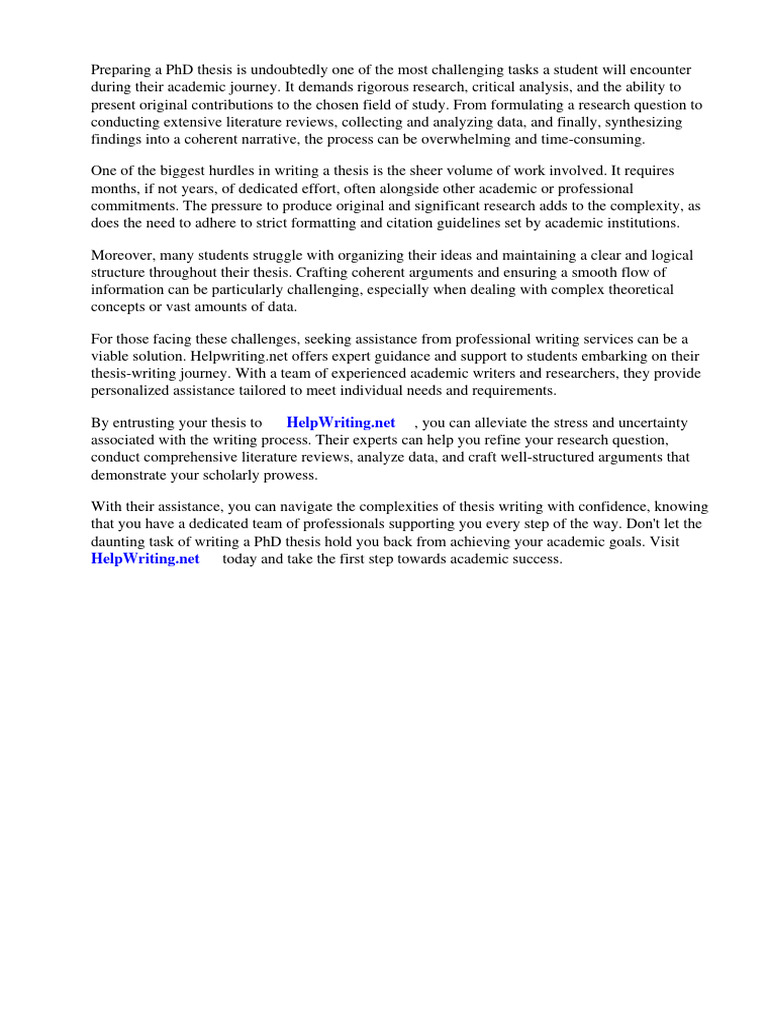 How To Prepare A PHD Thesis | PDF | Thesis | Microsoft Power Point