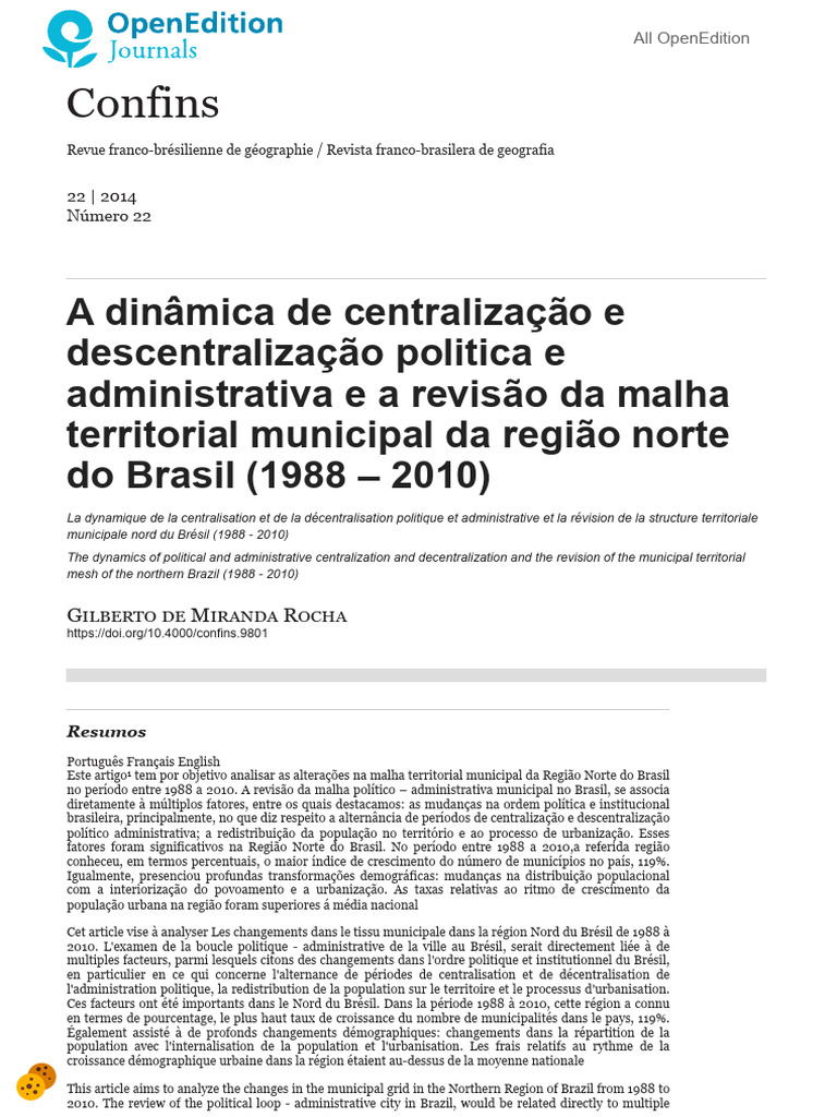 Confins | PDF | Estado | Brasil