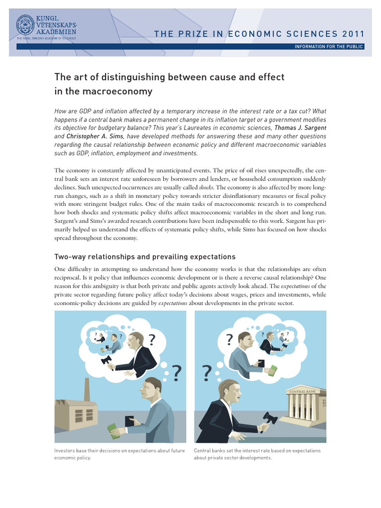 The Royal Swedish Academy of Sciences (2011) The Art of Distinguishing Between Cause and Effect ...