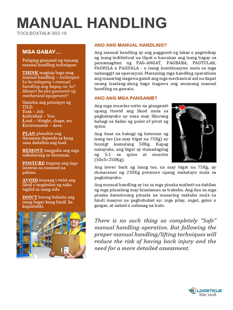 003-18 - Manual Handling | PDF