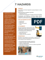SHE Inspection Checklist | PDF | Forklift