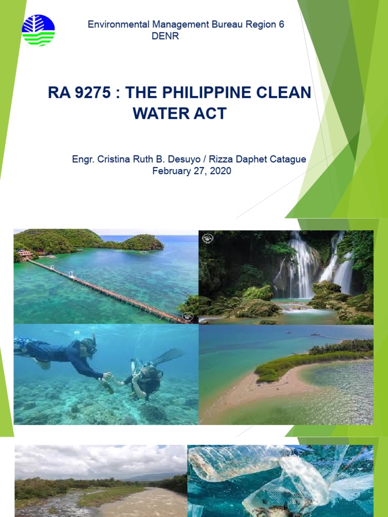 Philippine Clean Water Act (RA 9275) | PDF | Sewage Treatment | Water ...