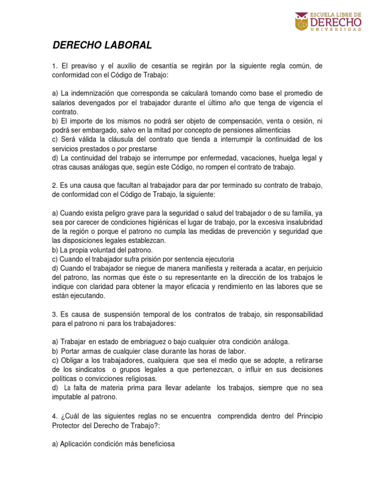 LABORAL | PDF | Derecho laboral | Sindicato