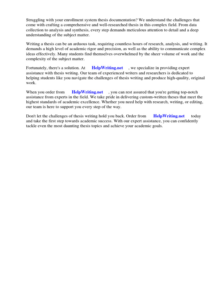 Enrollment System Thesis Documentation PDF | PDF | Information System | Information