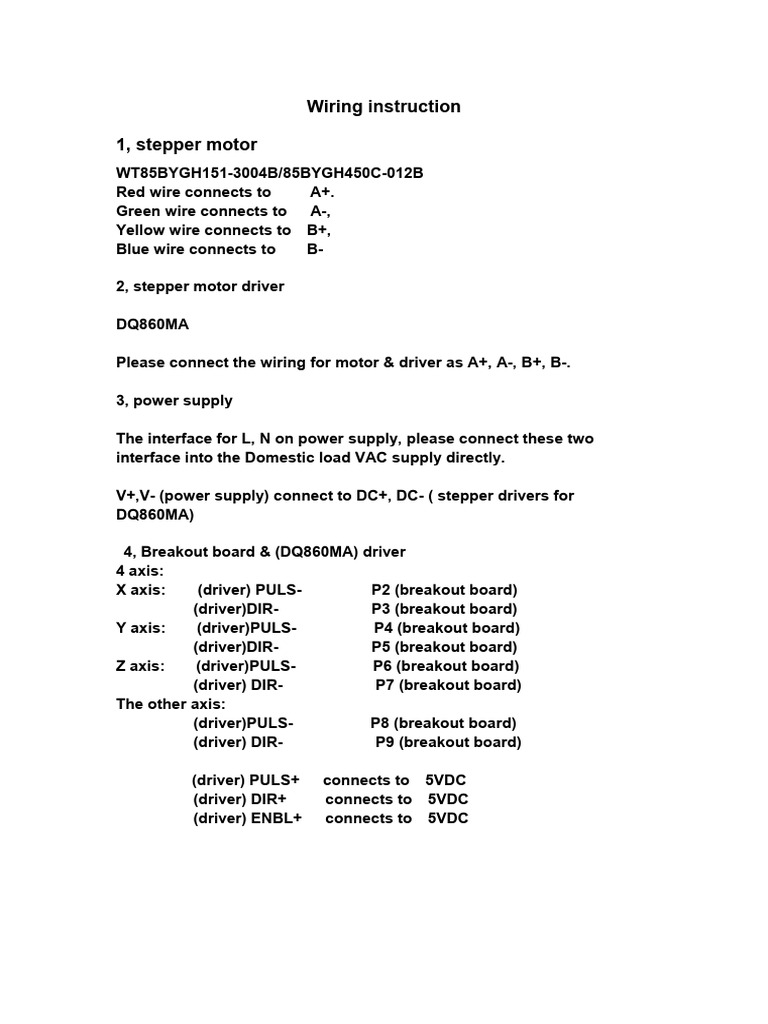 4 Axis 85BYGH450C-012 | PDF