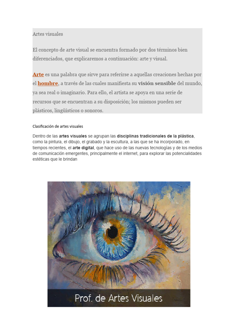 Artes Visuales | PDF | Las artes | Color