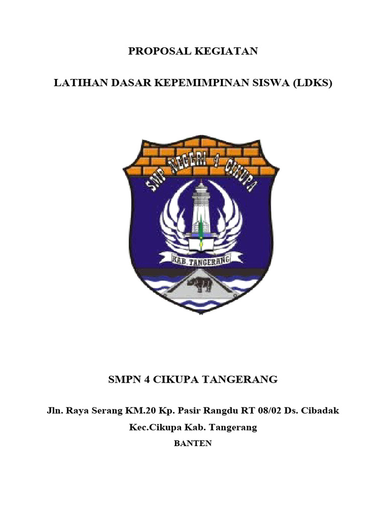 Proposal LDKS OSIS SMPN 4 Cikupa 2024 | PDF
