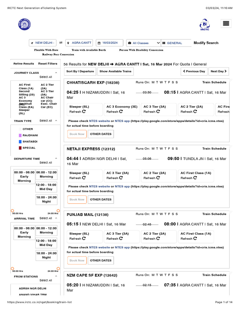 IRCTC Next Generation eTicketing System | PDF | Rail Transport ...