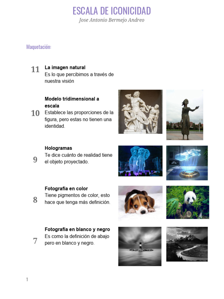 Escala de Iconicidad | PDF