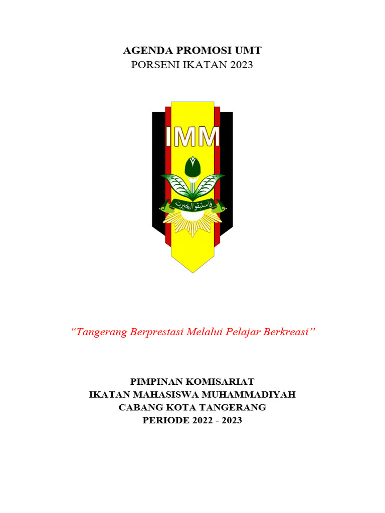 IMM Proposal Festival Seni 2023-1 | PDF