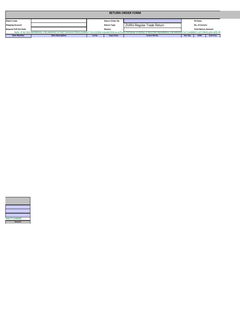 Return Template (ULSSI) v2 | PDF | Cinnamon