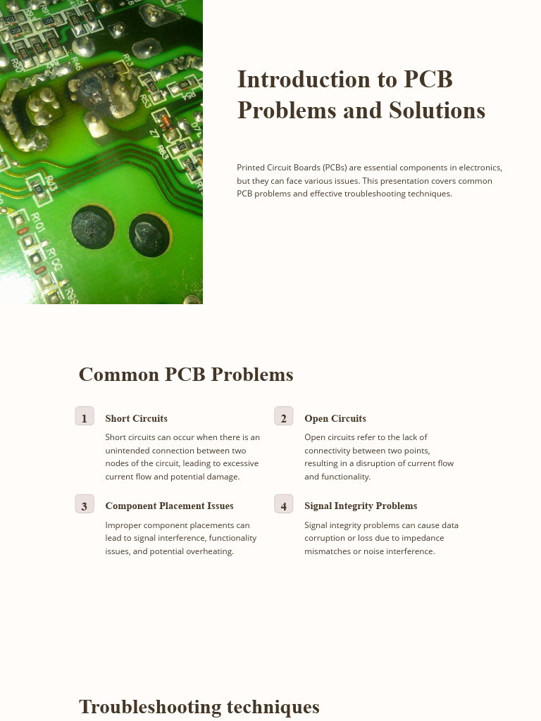 Introduction-to-PCB-Problems-and-Solutions | PDF | Printed Circuit Board | Electronic Circuits