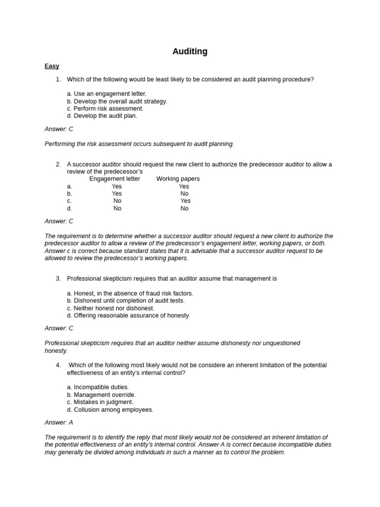 Auditing Elimination Round | PDF | Auditor's Report | Audit
