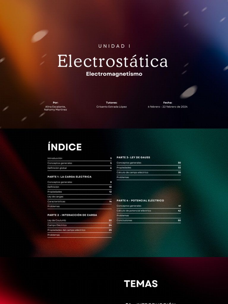 Electrostática (Unidad 1) | PDF