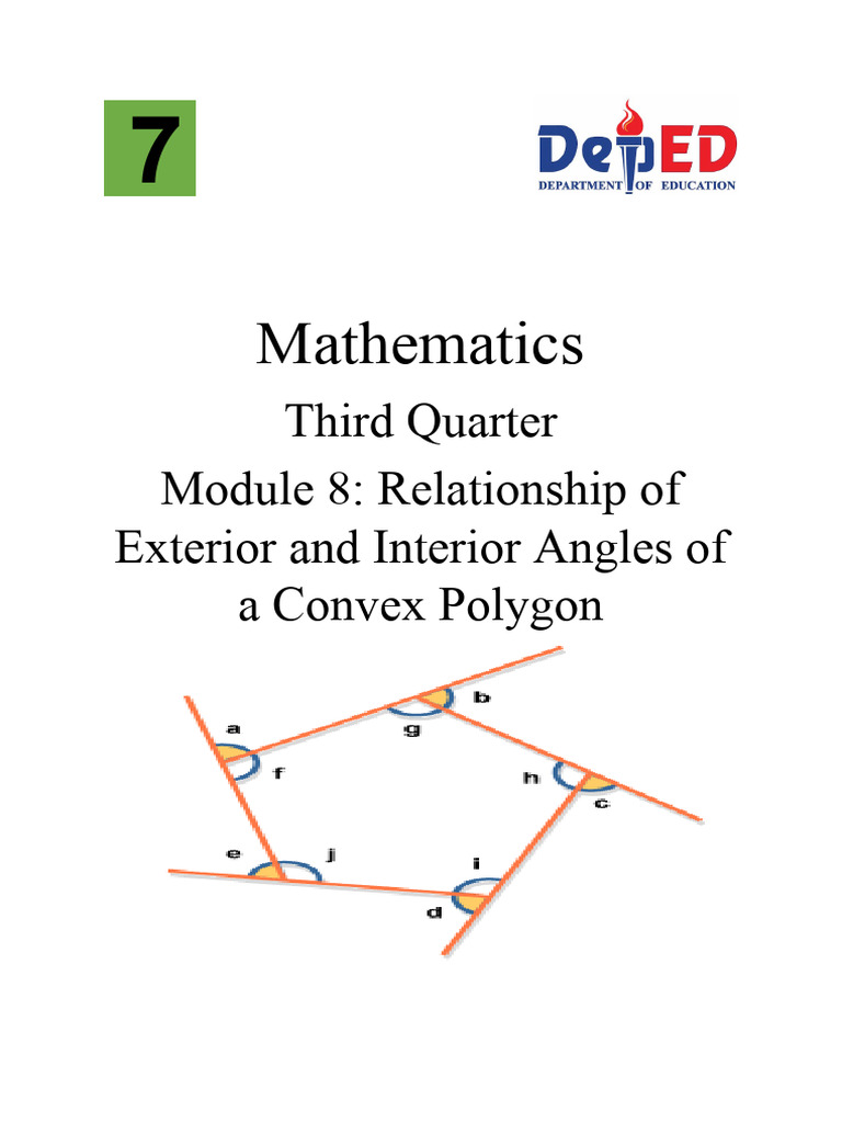 Math 7 - Quarter 3 - Module 8 | PDF | Polygon | Angle