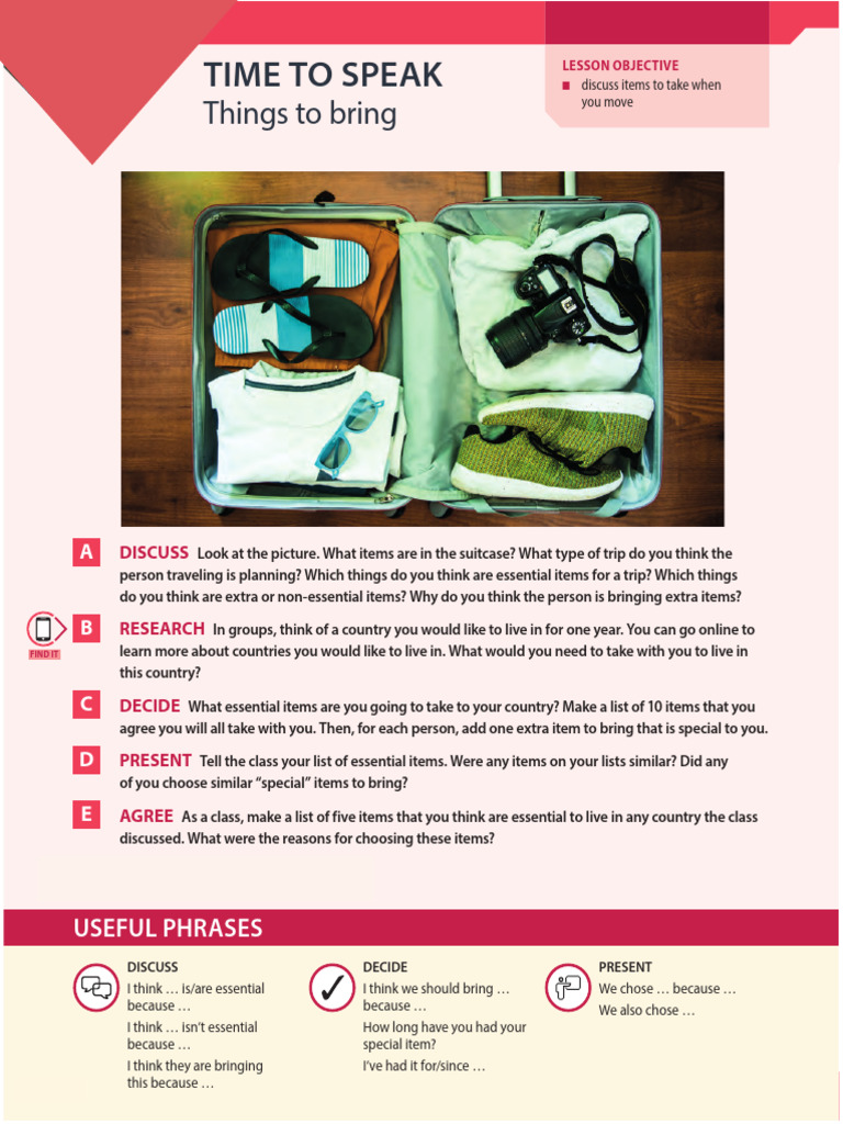 BUS 2.0 Level 3 Lesson Plan 2 Handout 4 | PDF | Career & Growth