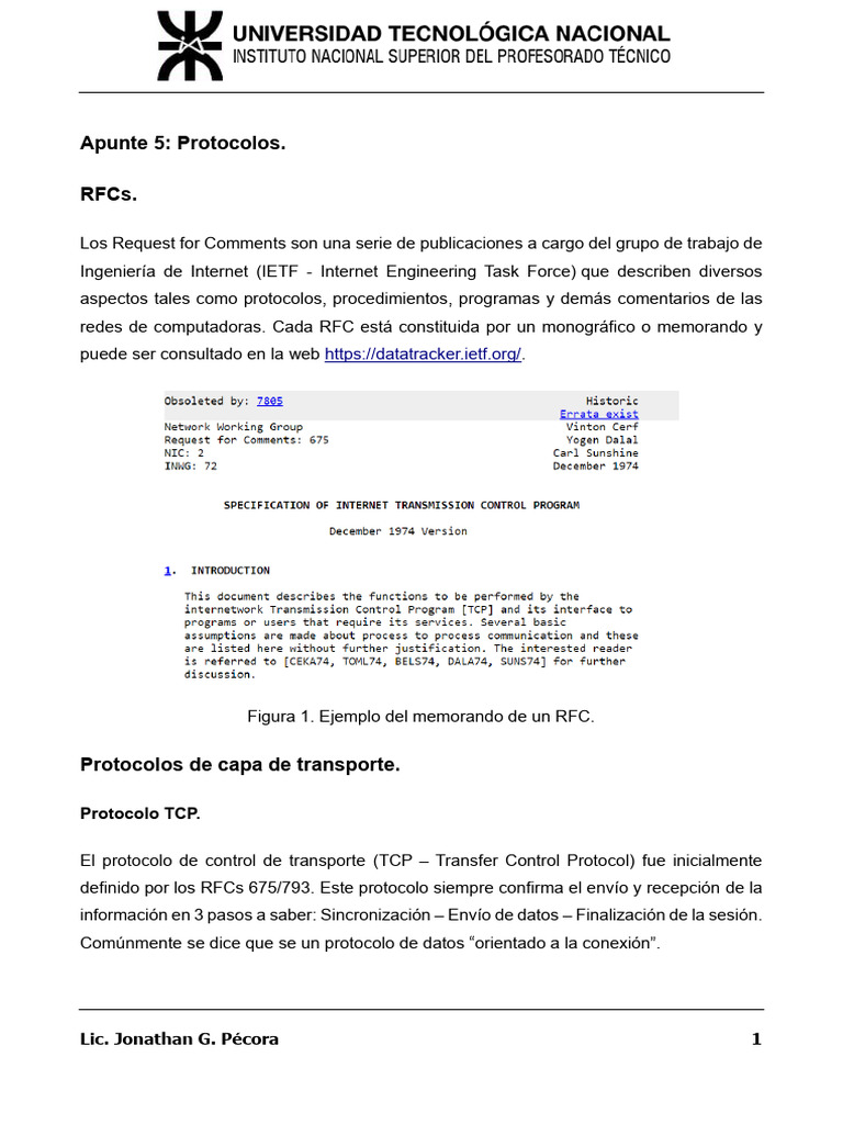 Apunte 5 - Protocolos | PDF | Protocolos de internet | Enrutador (Computación)