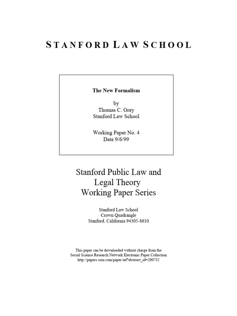 The New Formalism in Legal Theory | PDF | Jurisprudence | Common Law