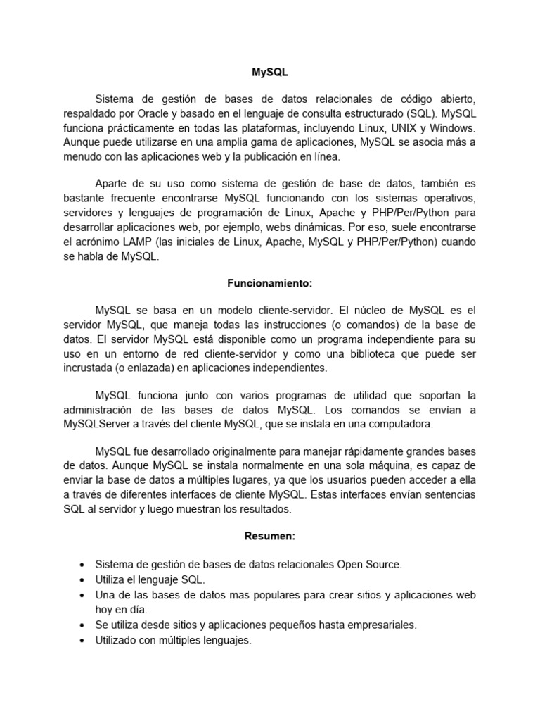 Mysql | PDF | Mi sql | Php