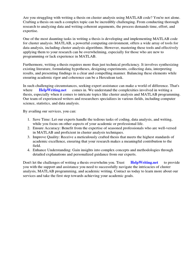 Cluster Analysis Thesis Matlab Code Pdf Pdf Cluster Analysis Applied Mathematics