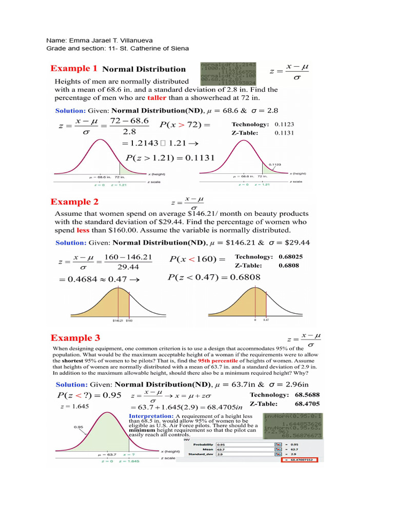 Statistics Examples | PDF
