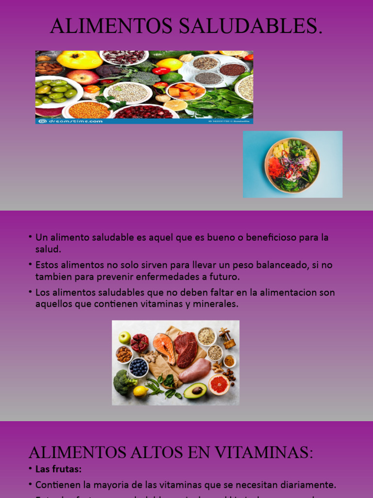 Alimentos Saludables | PDF
