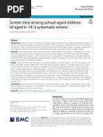 Screen Time Questionnaire | PDF | Workweek And Weekend | Computing