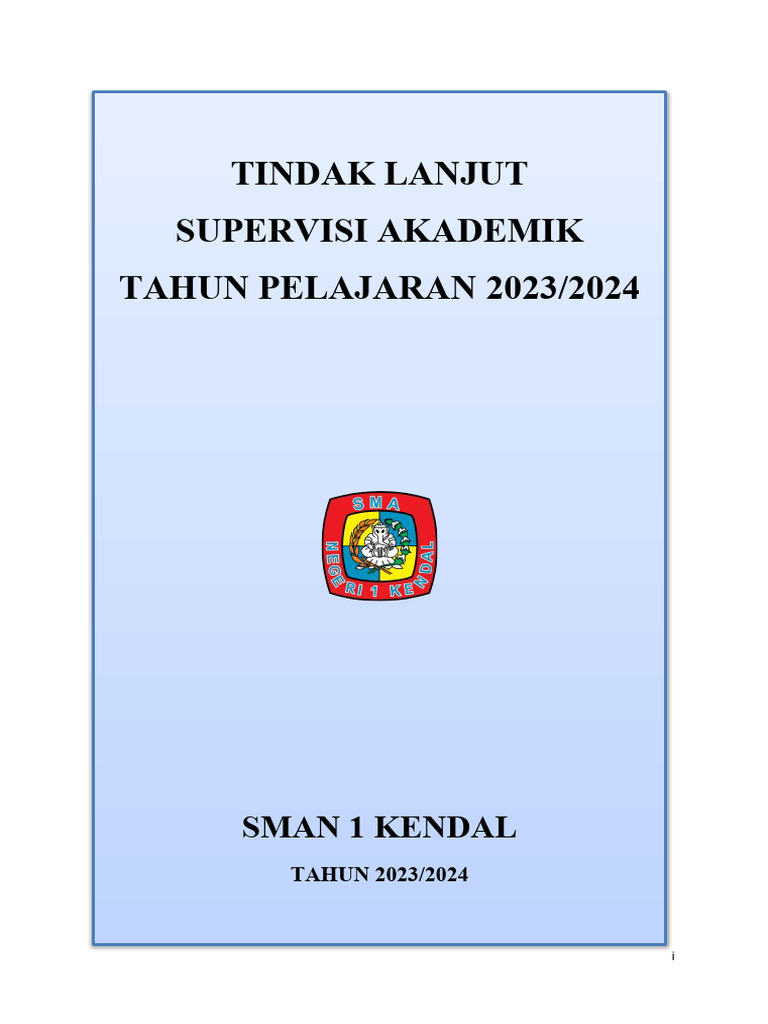 Tindak Lanjut Hasil Supervisi Akademik 23 | PDF | Karier & Perkembangan | Bisnis
