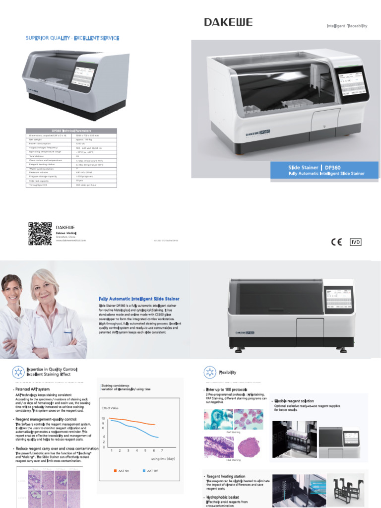 Brochure - Slide Stainer DP360 - EN V2.1 | PDF | Staining | Real Time Computing
