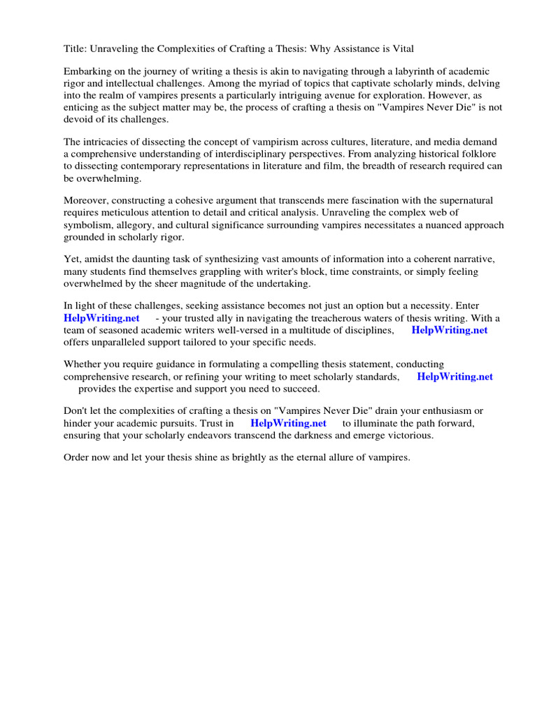 Thesis Help for Vampire Studies | PDF | Vampires | Count Dracula