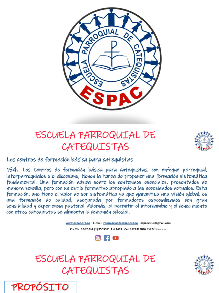 Formación Integral para Catequistas ESPAC | PDF | Fe | Jesús