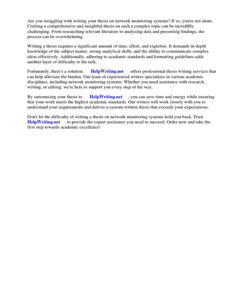 Thesis On Network Monitoring System Pdf Computer Network Wireless Sensor Network