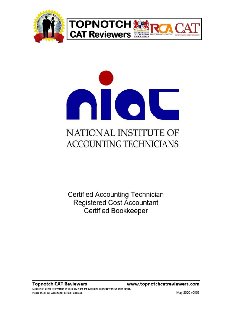 203 Cat Generalbrochure Topnotch 2020 0502 | PDF | Accountant | Accounting