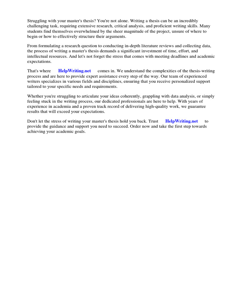 Masters Thesis Assistance | PDF | Thesis | Microfinance