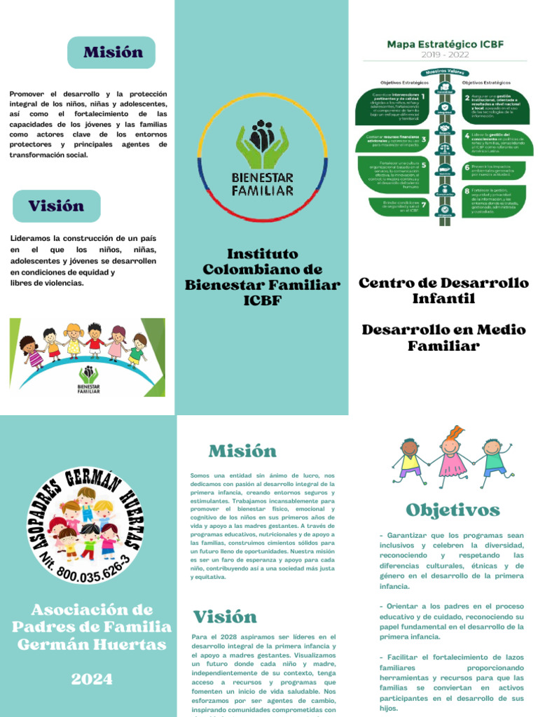 Mision y Visión Icbf y German Huertas | PDF