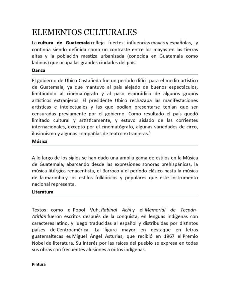 Elementos Culturales | PDF | Antropología cultural