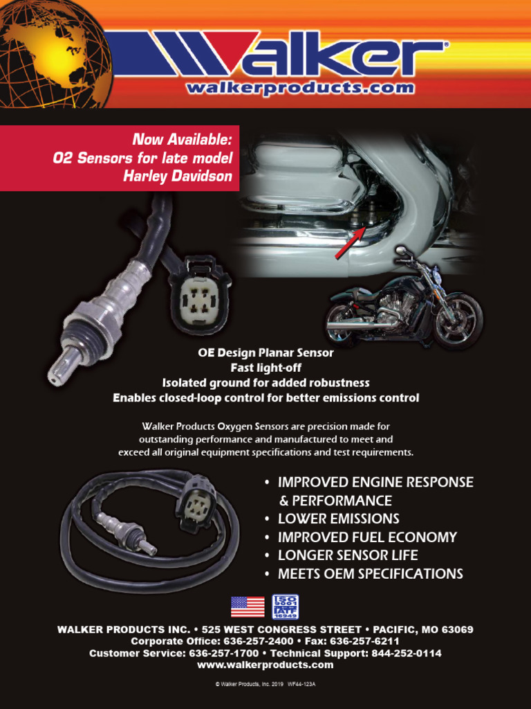 Othermotive Harley Davidson O2 Sensors Flier Wf44-123a | PDF | Harley ...