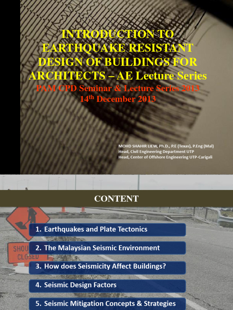 Introduction To Earthquake Resisitant Design For Architects | PDF ...