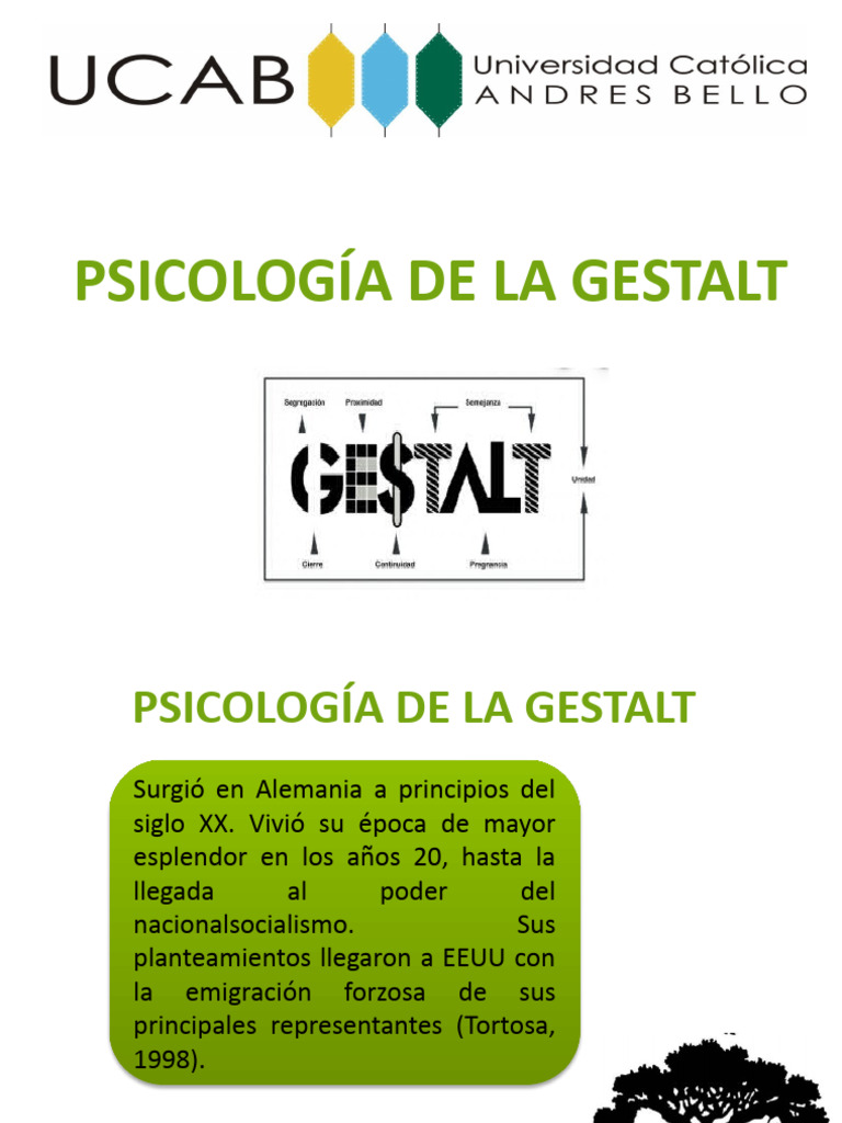 Psicología de la Gestalt: Orígenes y Principios | PDF | Sicología ...