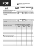 Bir Form 2307 | PDF | Value Added Tax | Taxes