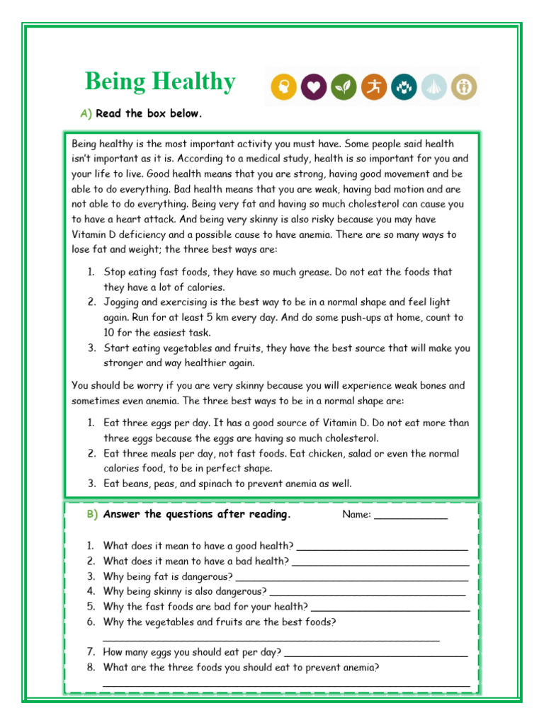 reading-comprehension-being-healthy-reading-comprehension-exercises ...