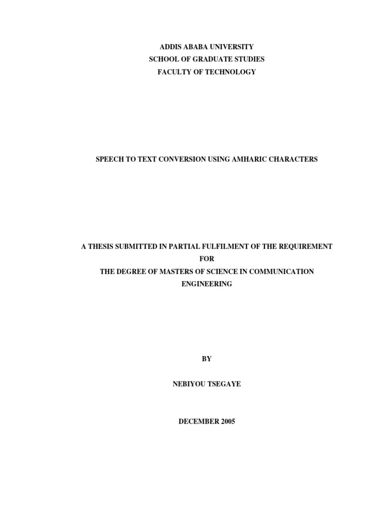 Speech To Text Conversion Using Amharic Characters | PDF | Phonetics ...