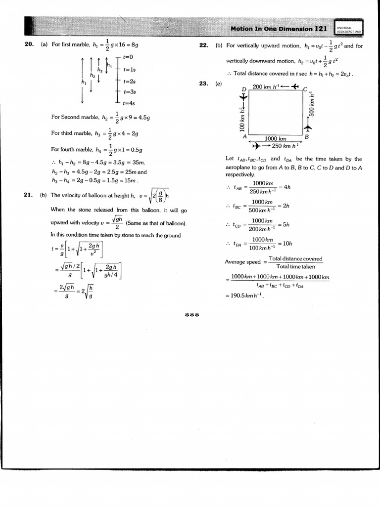 Chapter-3 Motion in Two Dimention Errorless | PDF | Rotation Around A Fixed Axis | Force