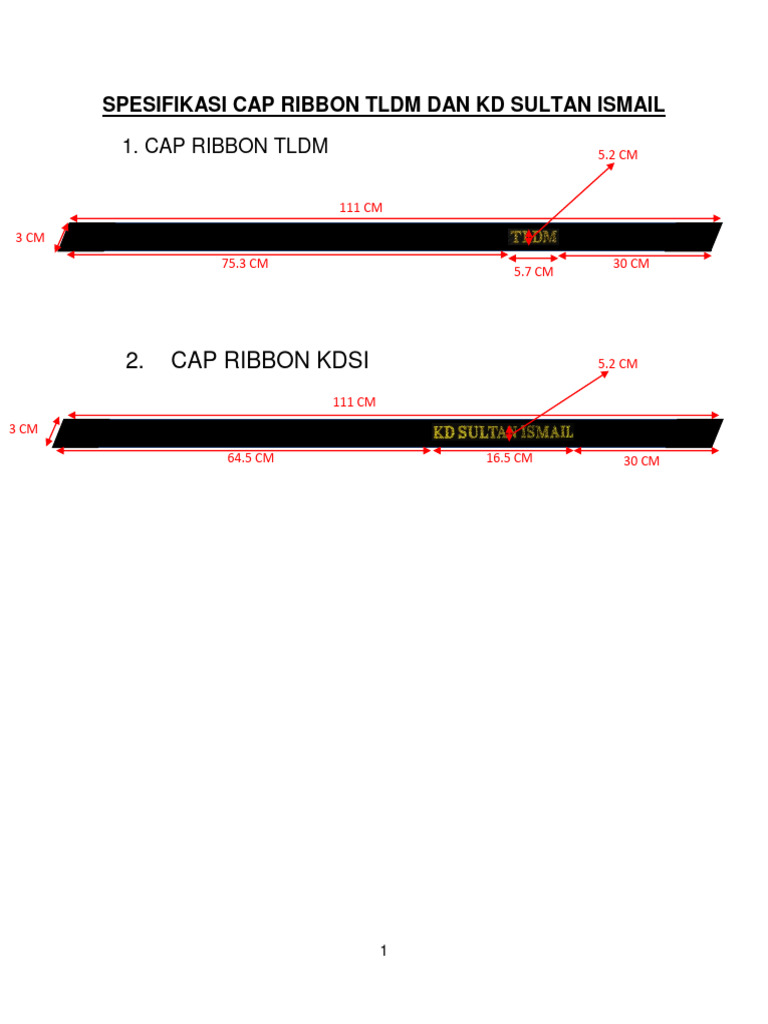Ribbon TLDM Dan Kdsi | PDF