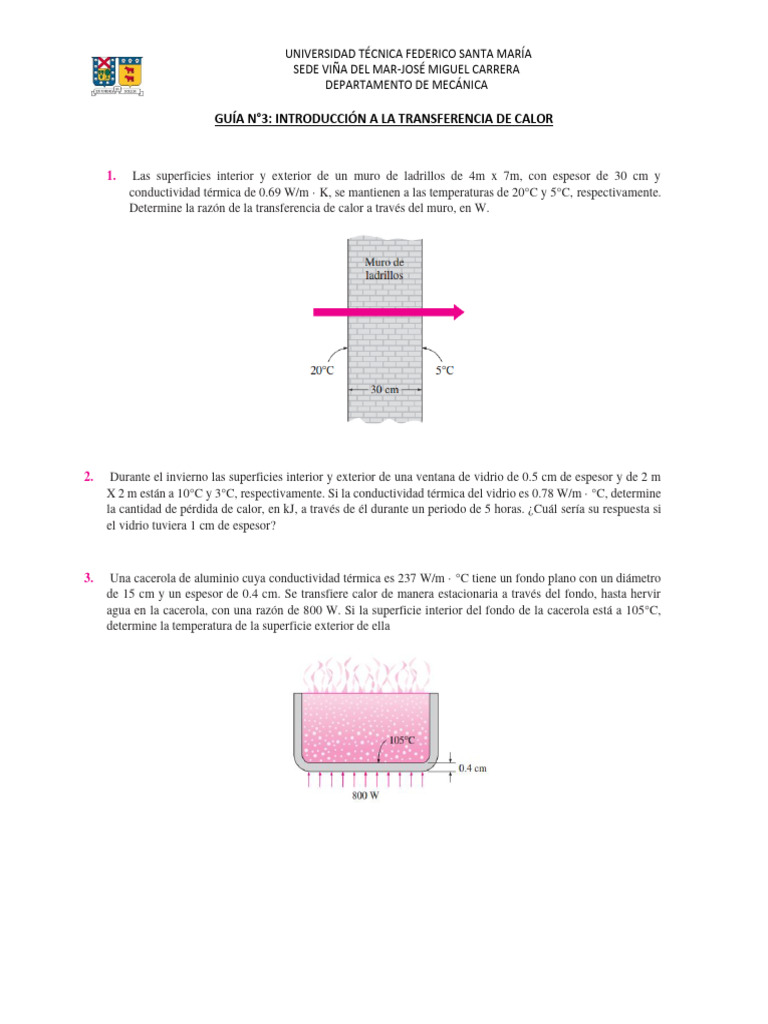 Actividad Unidad 4_Guía n°3 | PDF | Transferencia de calor | Calor