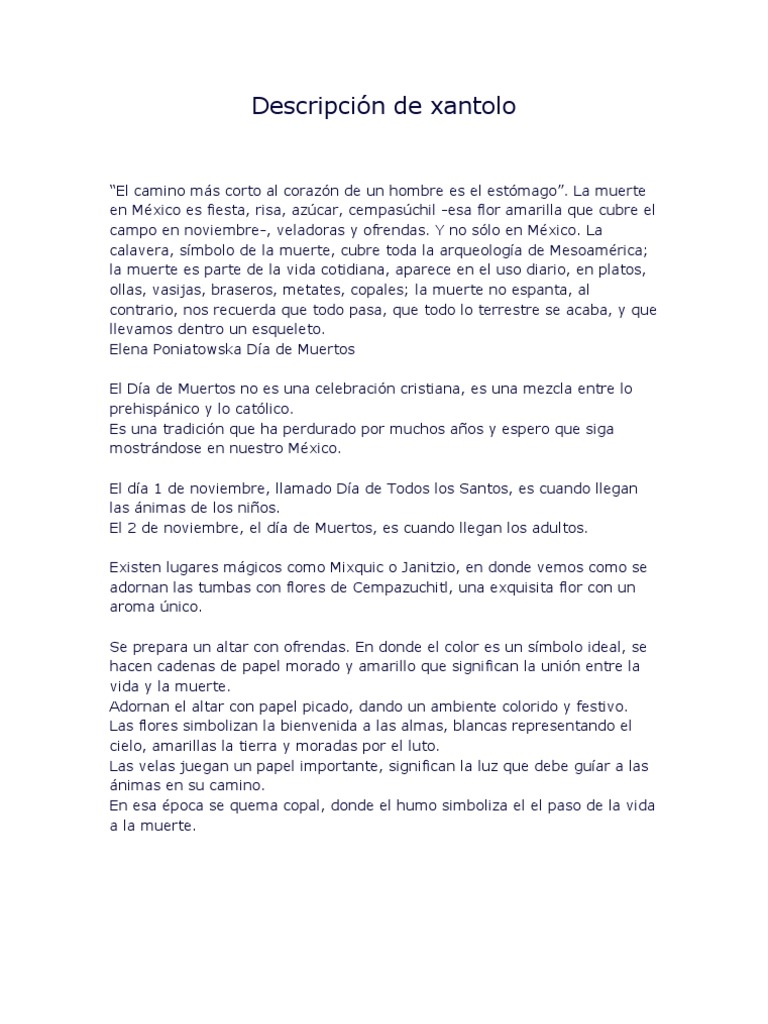 Xantolo | PDF | Antropología cultural | Rituales